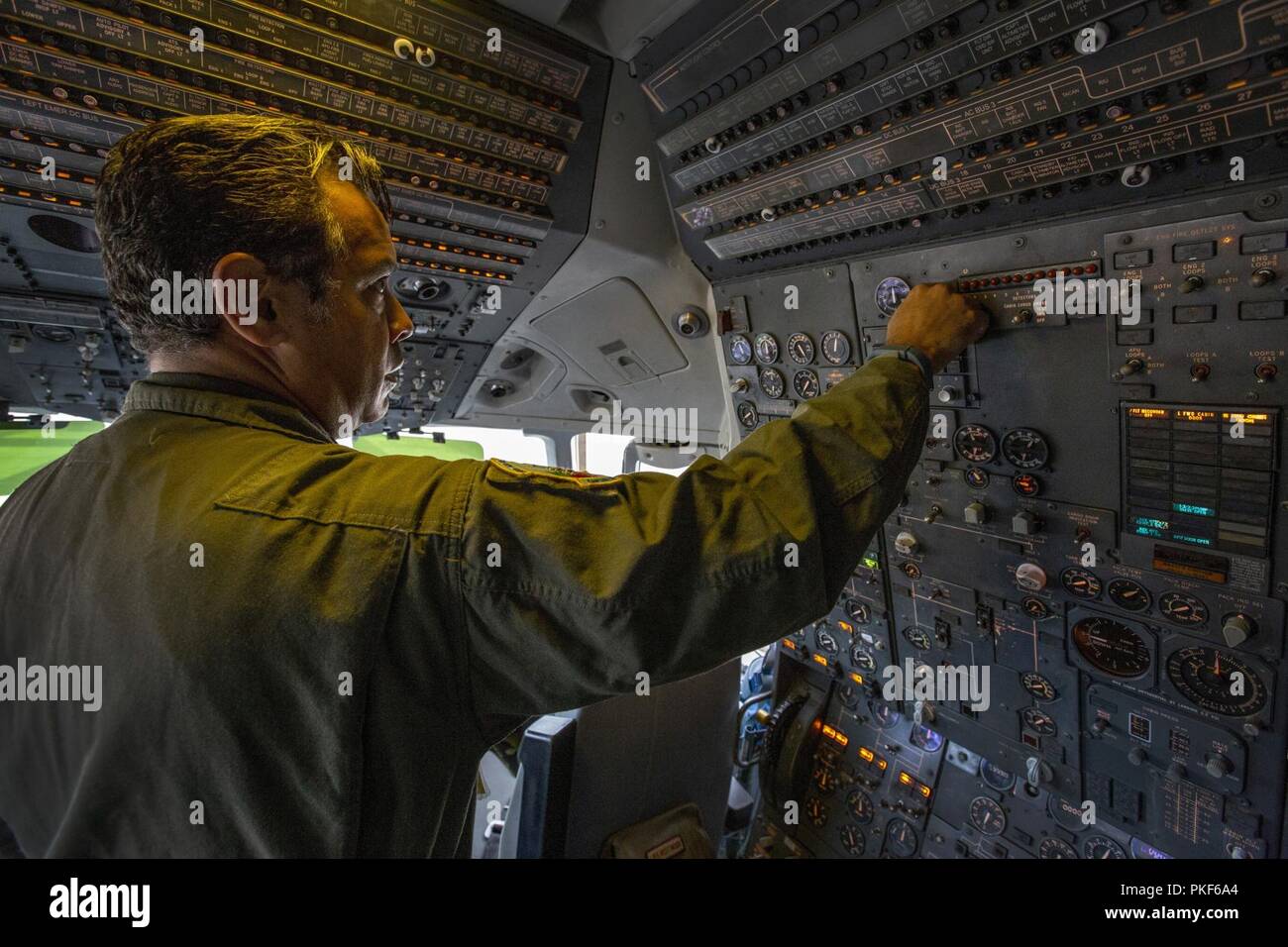 U.S. Air Force Master Sgt. Wilfred F. Rivera, a KC-10 Extender flight ...