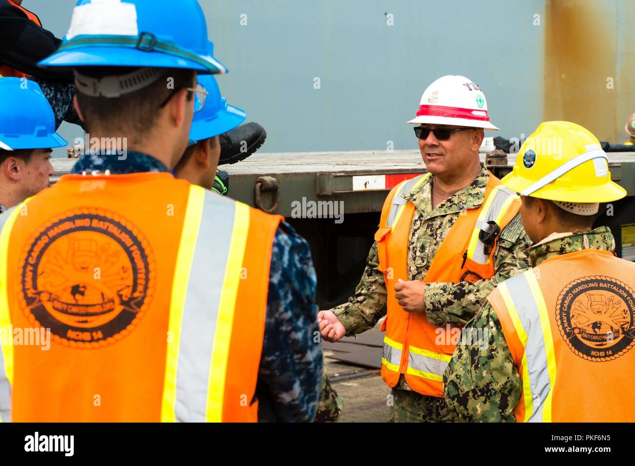 Calif. (Aug. 7, 2018) Chief Logistics Specialist Frank Verdugo with ...