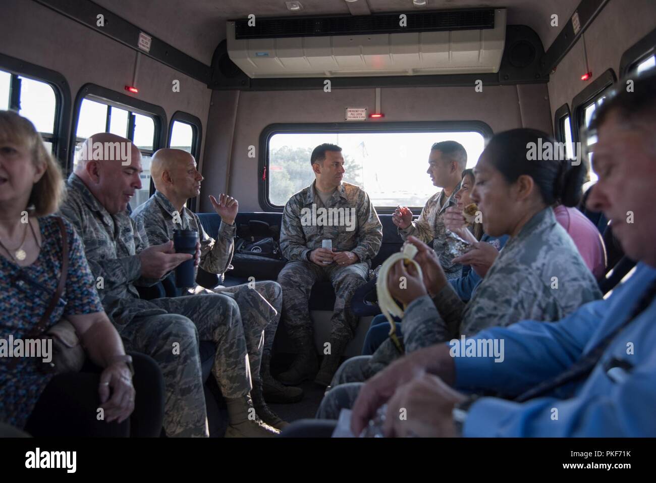 Col Jason Janaros, 37 Training Wing, commander, and spouses attended a ...