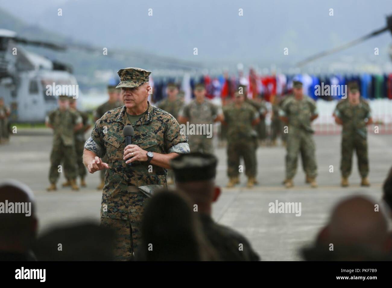 Commandant of the Marine Corps Gen. Robert Neller speaks during the ...