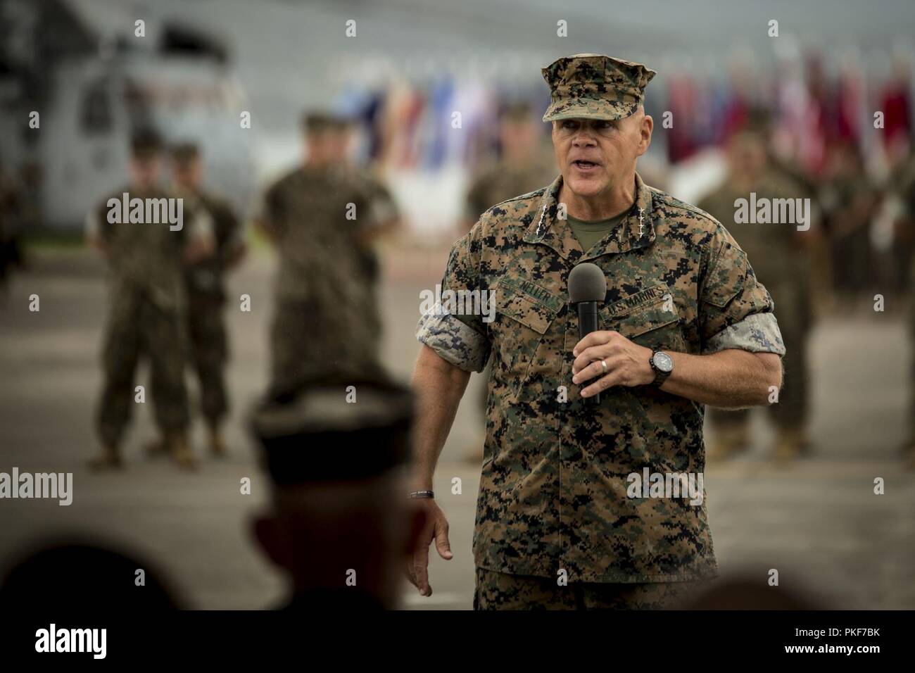 Commandant of the Marine Corps Gen. Robert B. Neller speaks during the ...