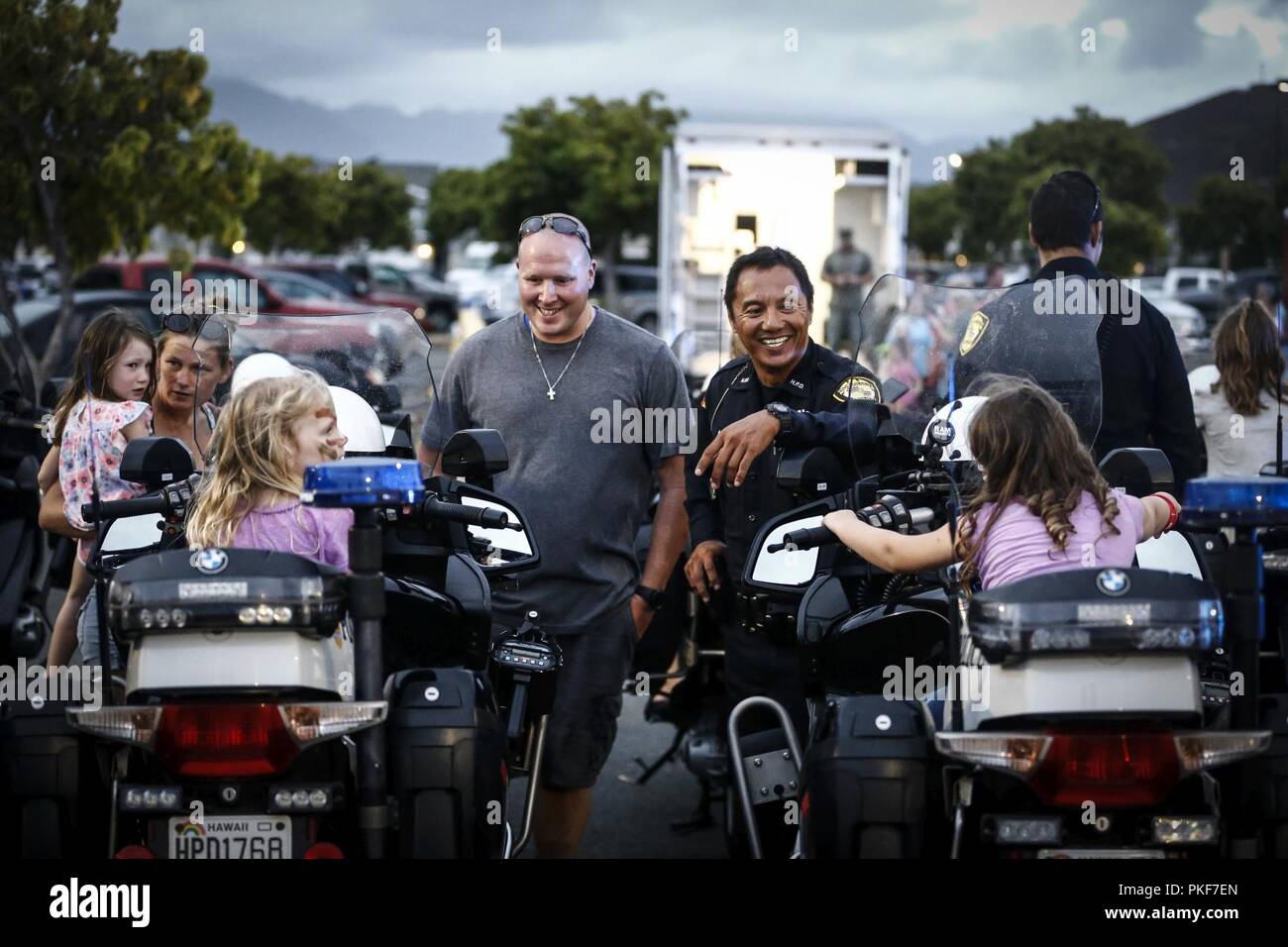 Police officers with the Honolulu Police Department participate during ...