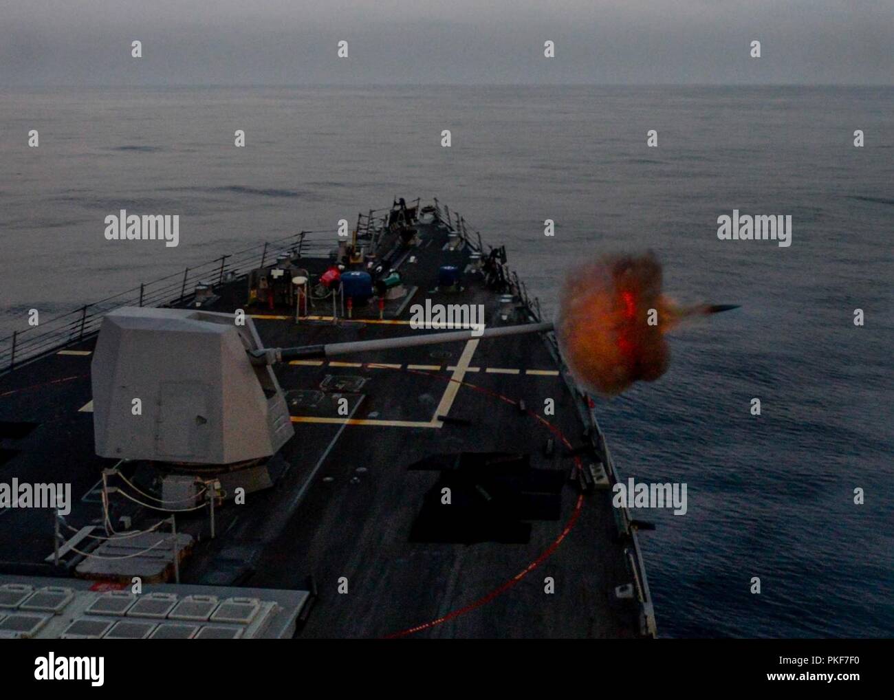 OCEAN (Aug. 8, 2018) Guided-missile destroyer USS Sterett (DDG 104 ...