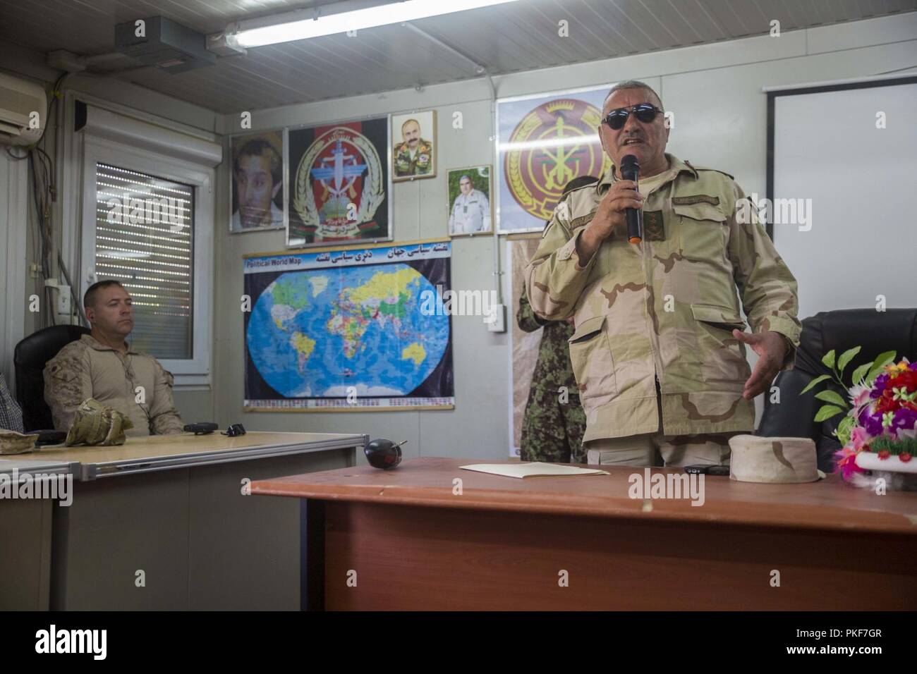 HELMAND PROVINCE, Afghanistan (July 29, 2018) - Afghan Col. Shah Wali ...