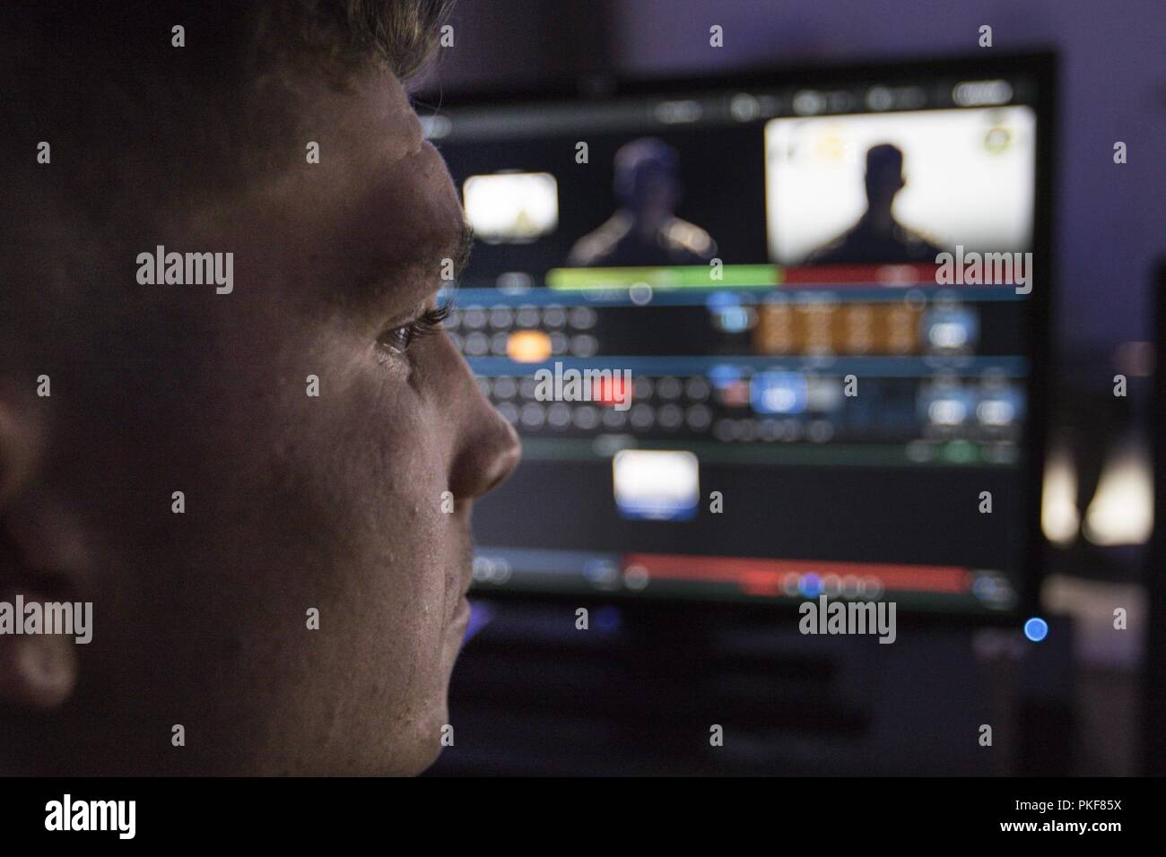 U.S. Army Reserve Spc. Jake Simmerman with the 206th Broadcast ...