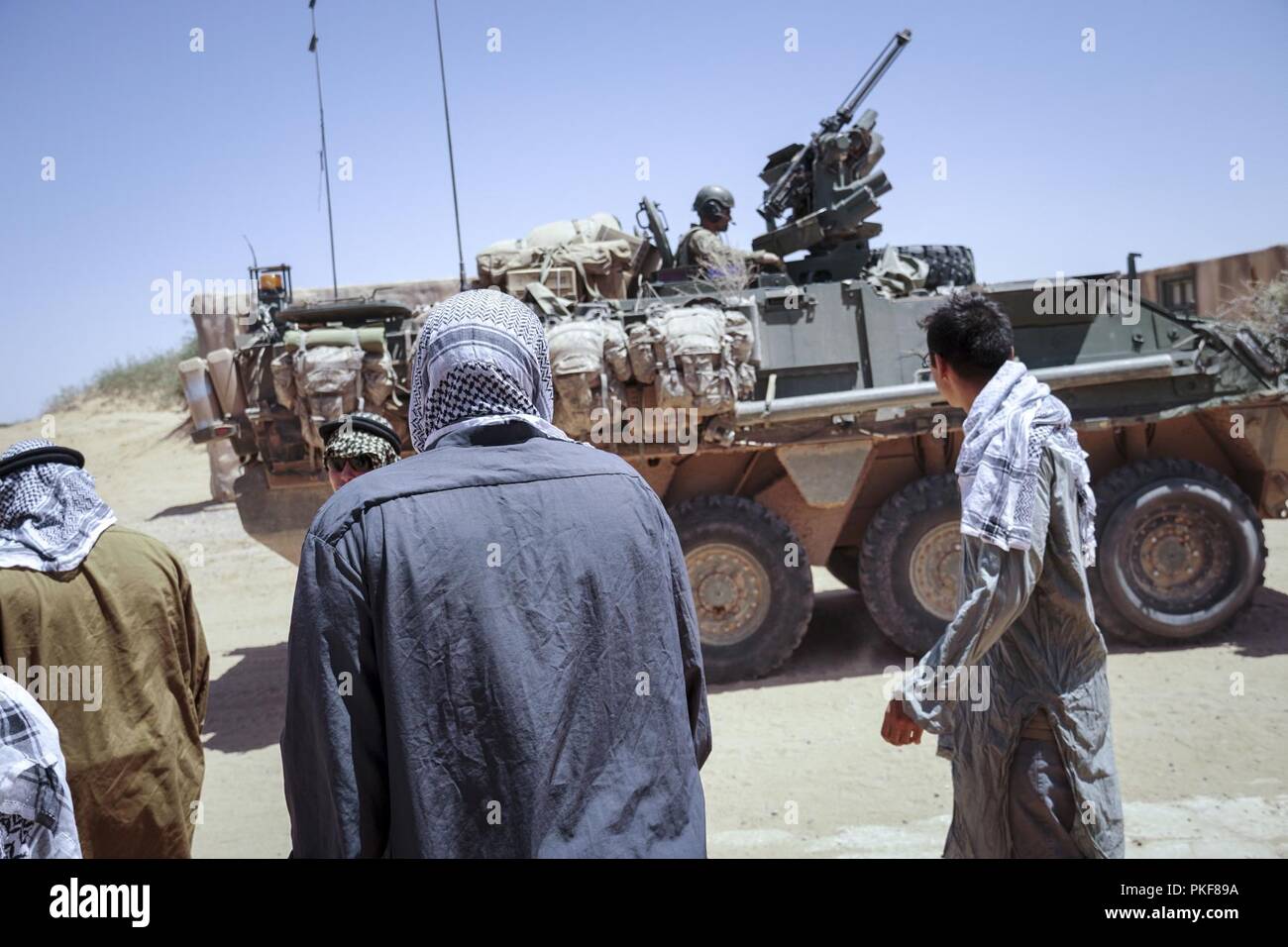 A Stryker with the 3rd Battalion, 41st Cavalry Regiment, 1st Stryker ...