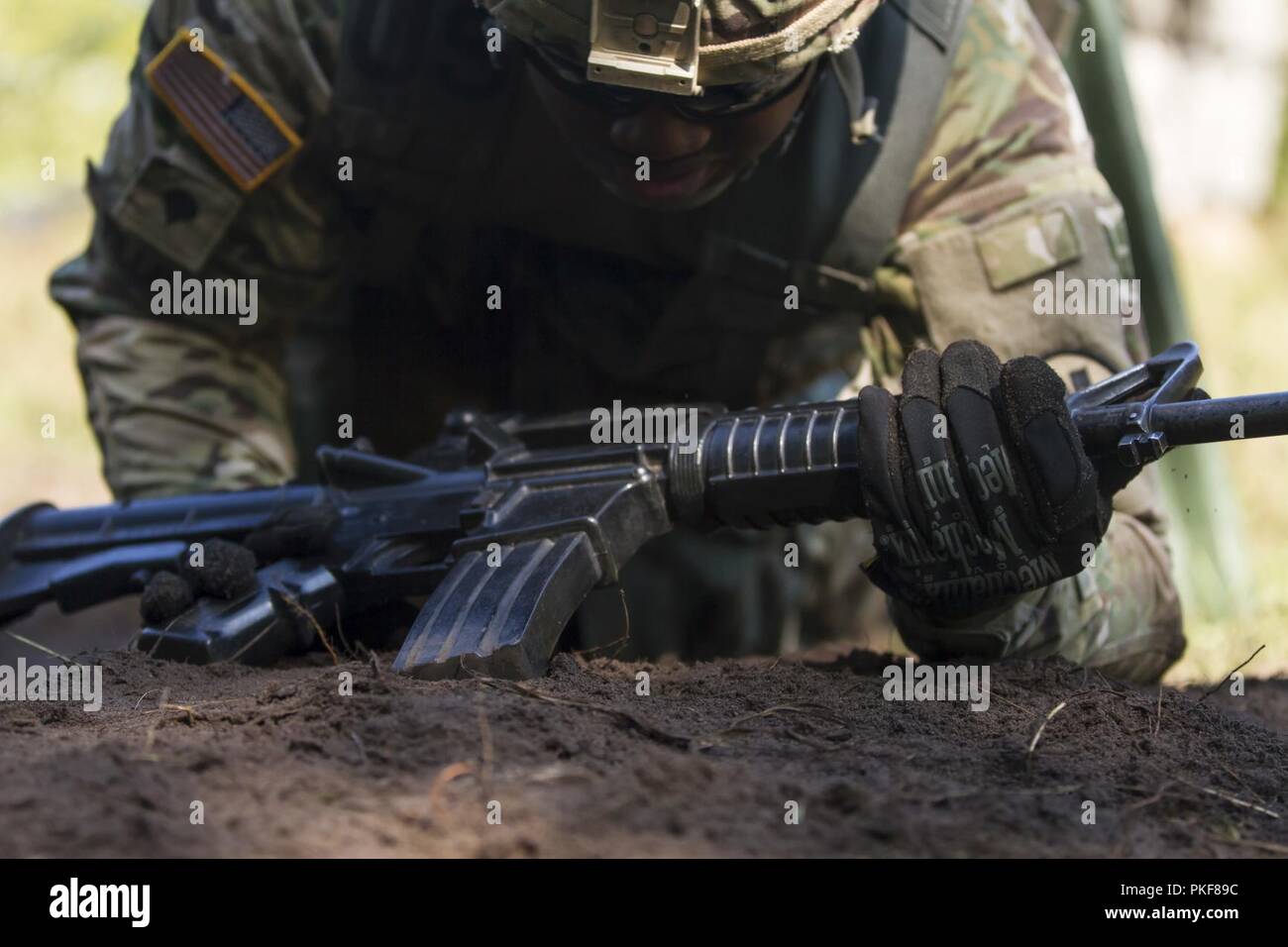 Spc. Corey Tilly, a U.S. Army Reserve military police Soldier with the ...