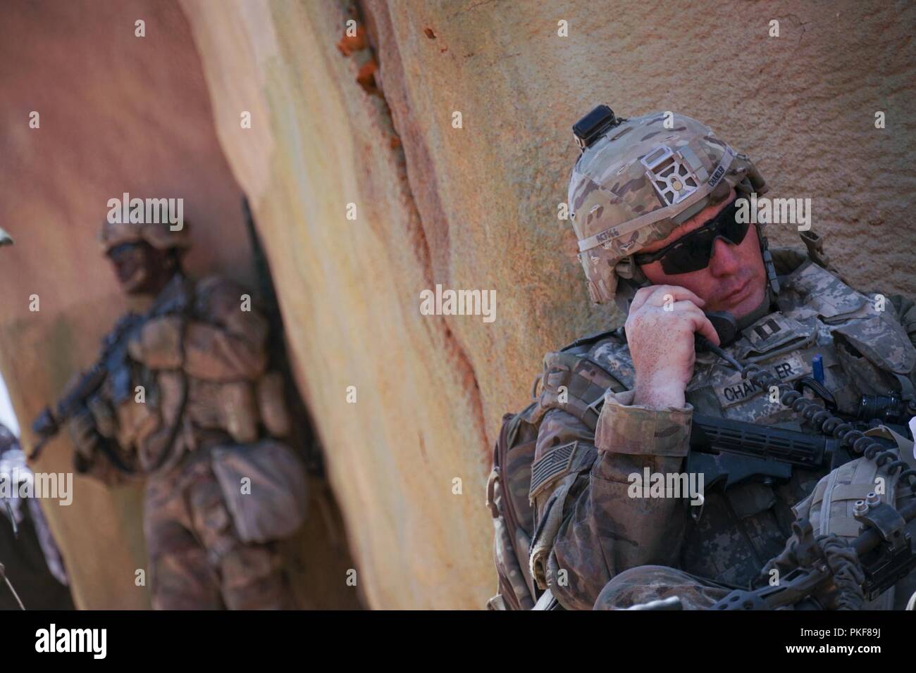 Cpt. Richard Chandler, a Wylie, Texas native and commander of Company A ...