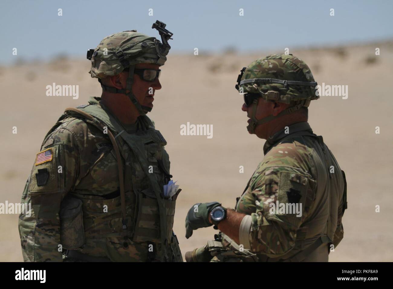 Col. Michael Wegscheider (left), commander, 56th Stryker Brigade Combat ...