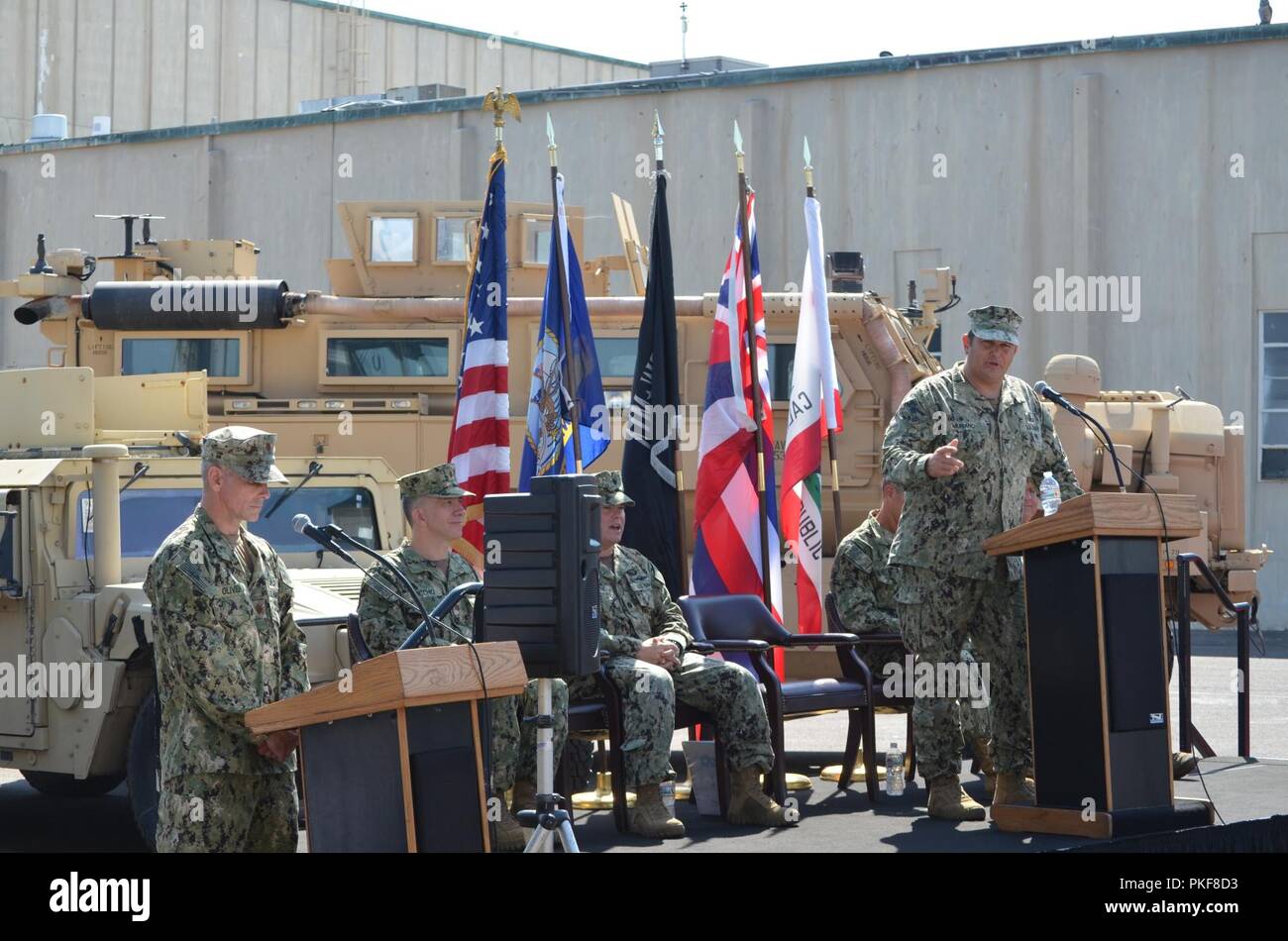 Capt. Dean Muriano, commander, Explosive Ordnance Disposal Group 1 ...