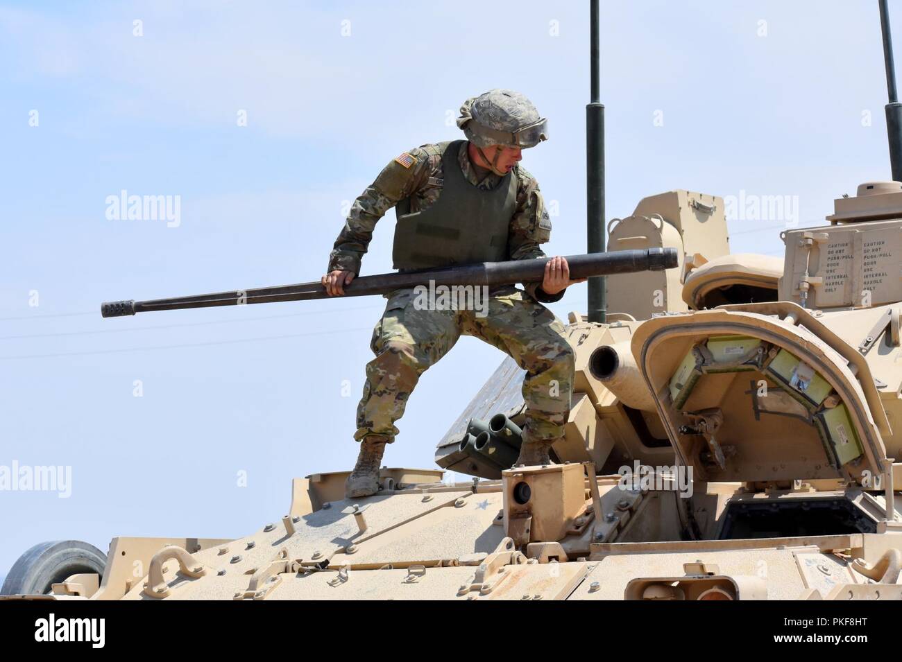 Pfc. James Ormsby, assigned to 2nd Squadron, 13th Cavalry, 3rd Armored ...