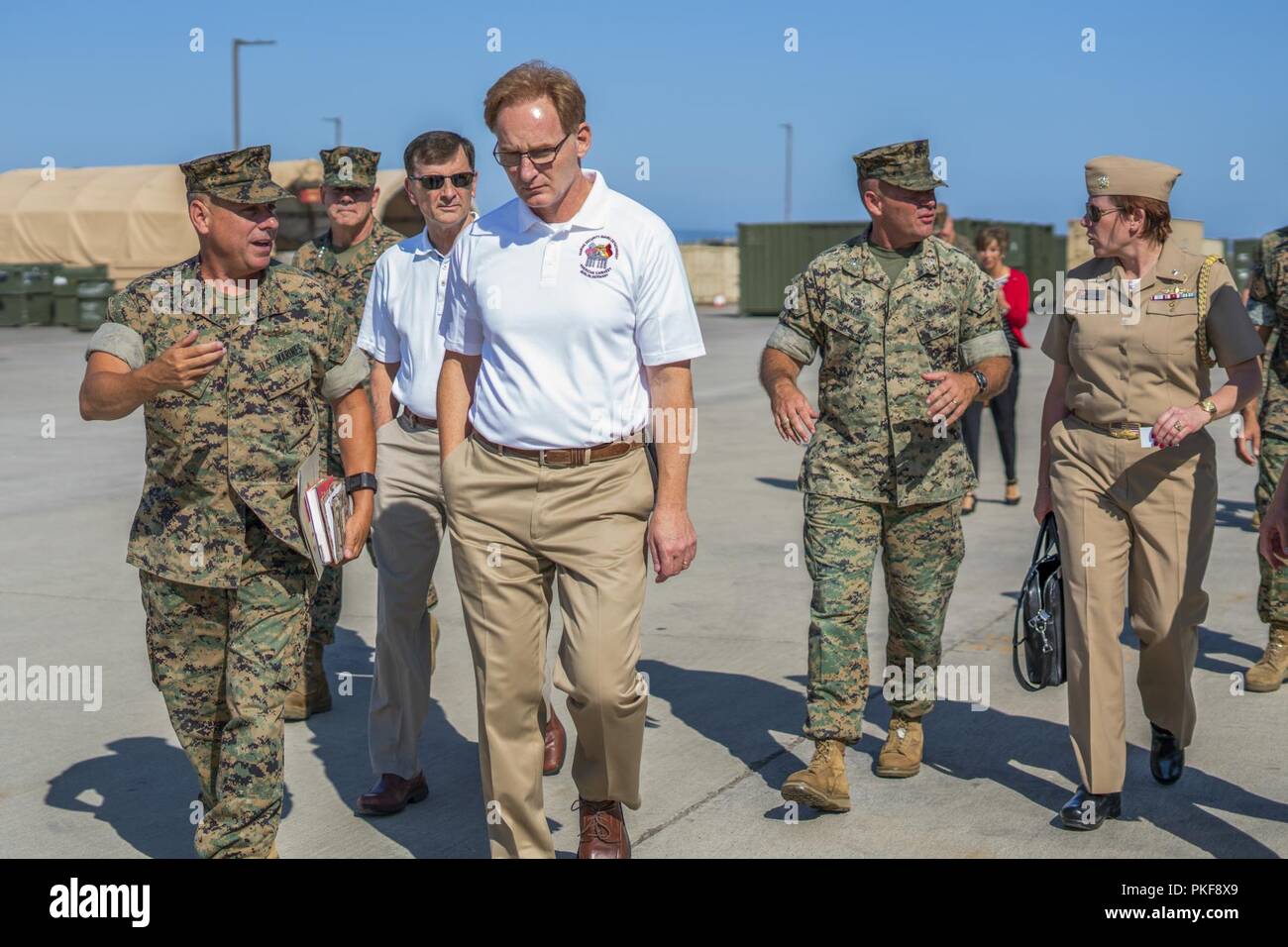 Brig. Gen. Stephen D. Sklenka speaks to Under Secretary of the Navy ...