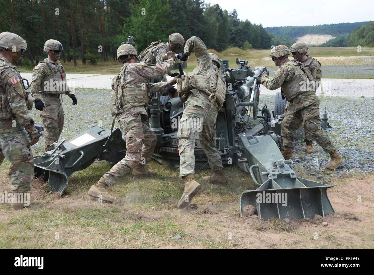 U.S. Soldiers, assigned to the Fires Squadron, 2nd Cavalry Regiment ...