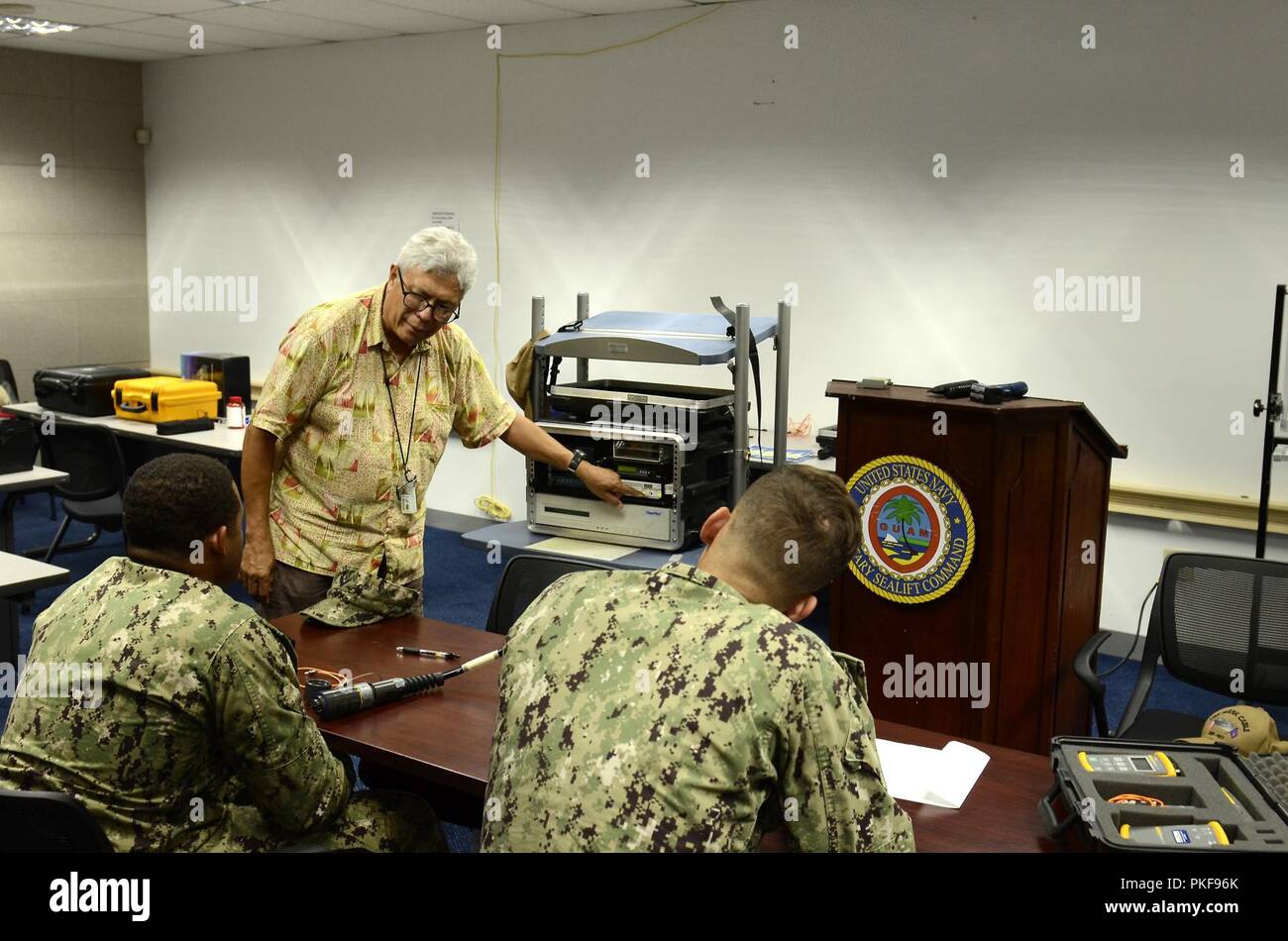 SANTA RITA, Guam (Aug. 2, 2018) - Military Sealift Command instructor ...