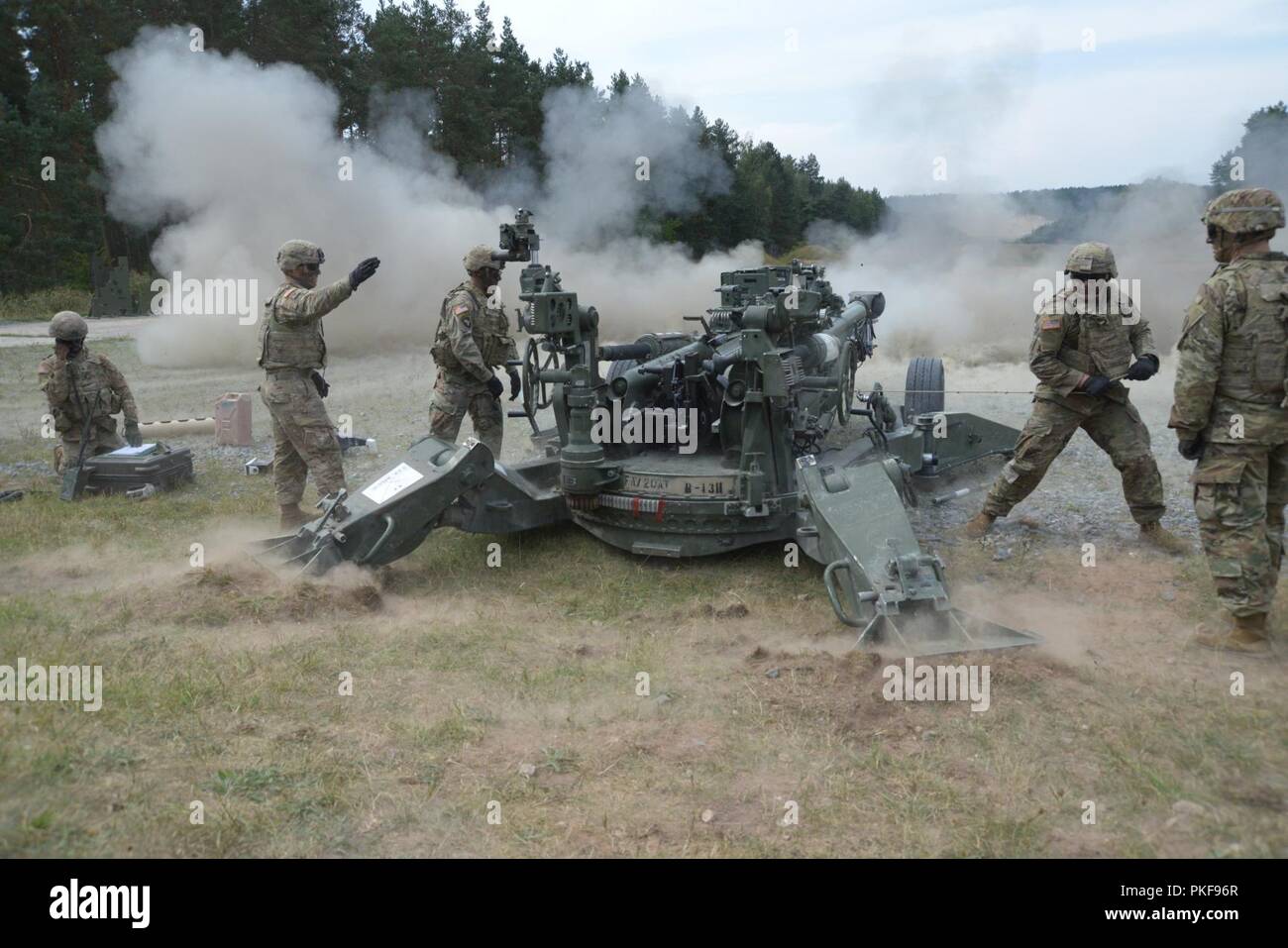 U.S. Soldiers, assigned to the Fires Squadron, 2nd Cavalry Regiment ...