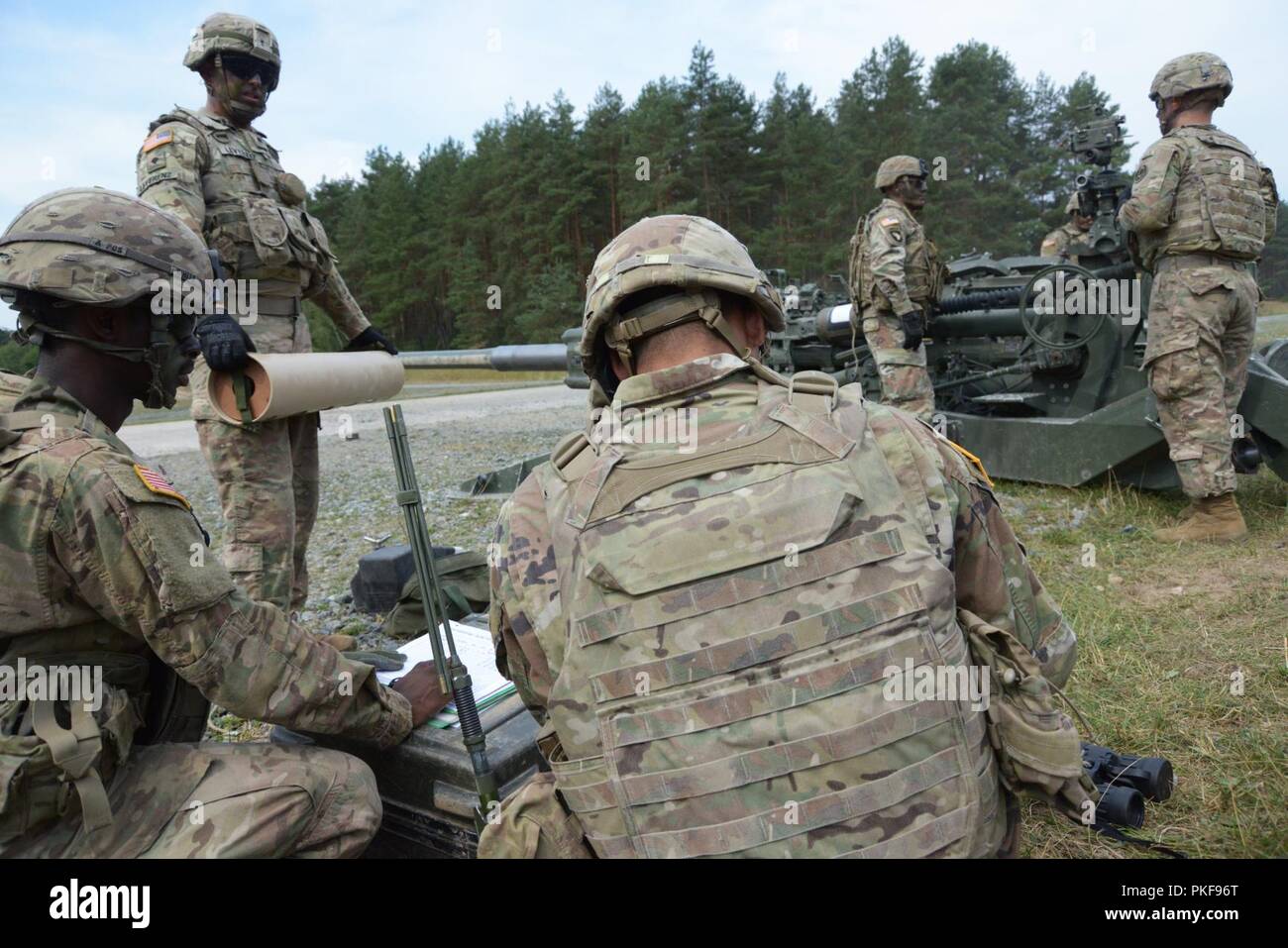 U.S. Soldiers, assigned to the Fires Squadron, 2nd Cavalry Regiment ...
