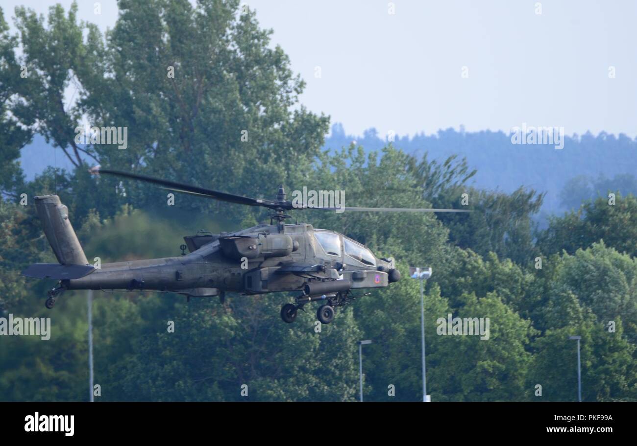 A U.S. Army Apache helicopter with the 1st Battalion, 3rd Aviation Regiment(Attack ...