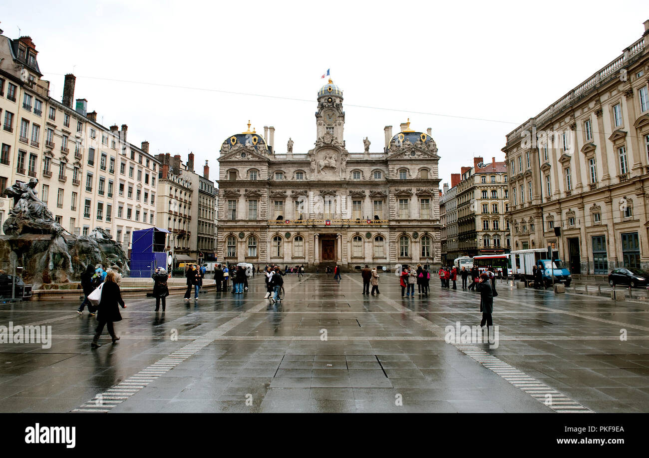 The hotel de ville de lyon city hall lyon hi-res stock photography and ...
