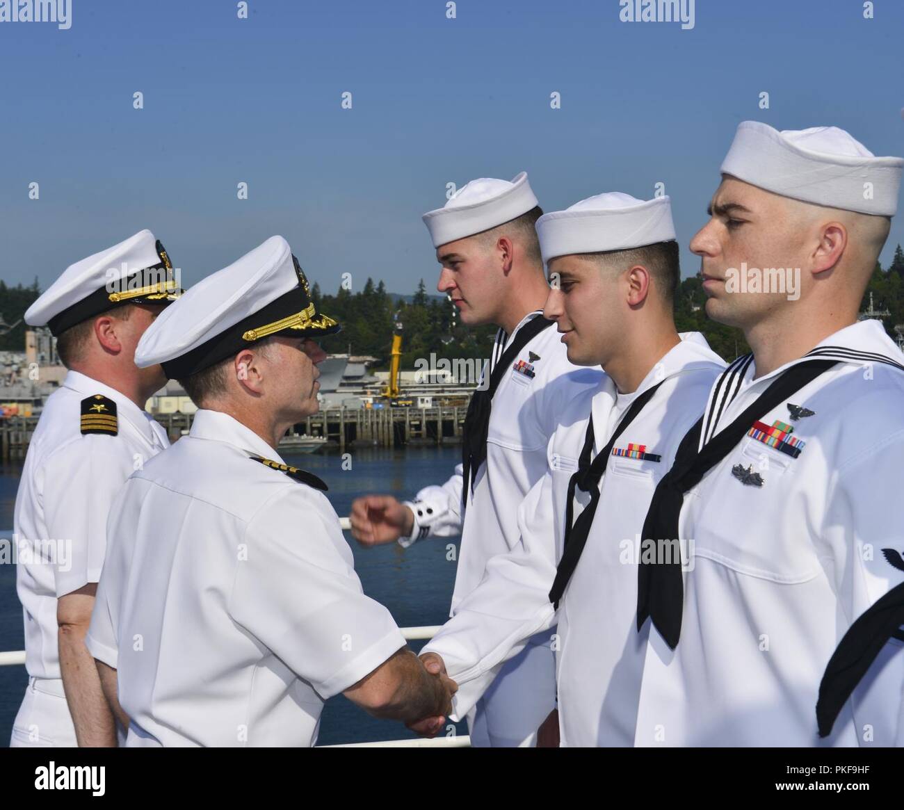 Executive officer of the aircraft carrier uss nimitz cvn 68 hi-res ...