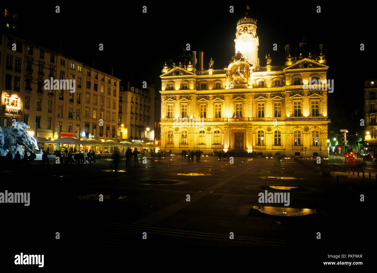The City Hall, Hôtel de Ville, of Lyon on the Place des Terreaux ...