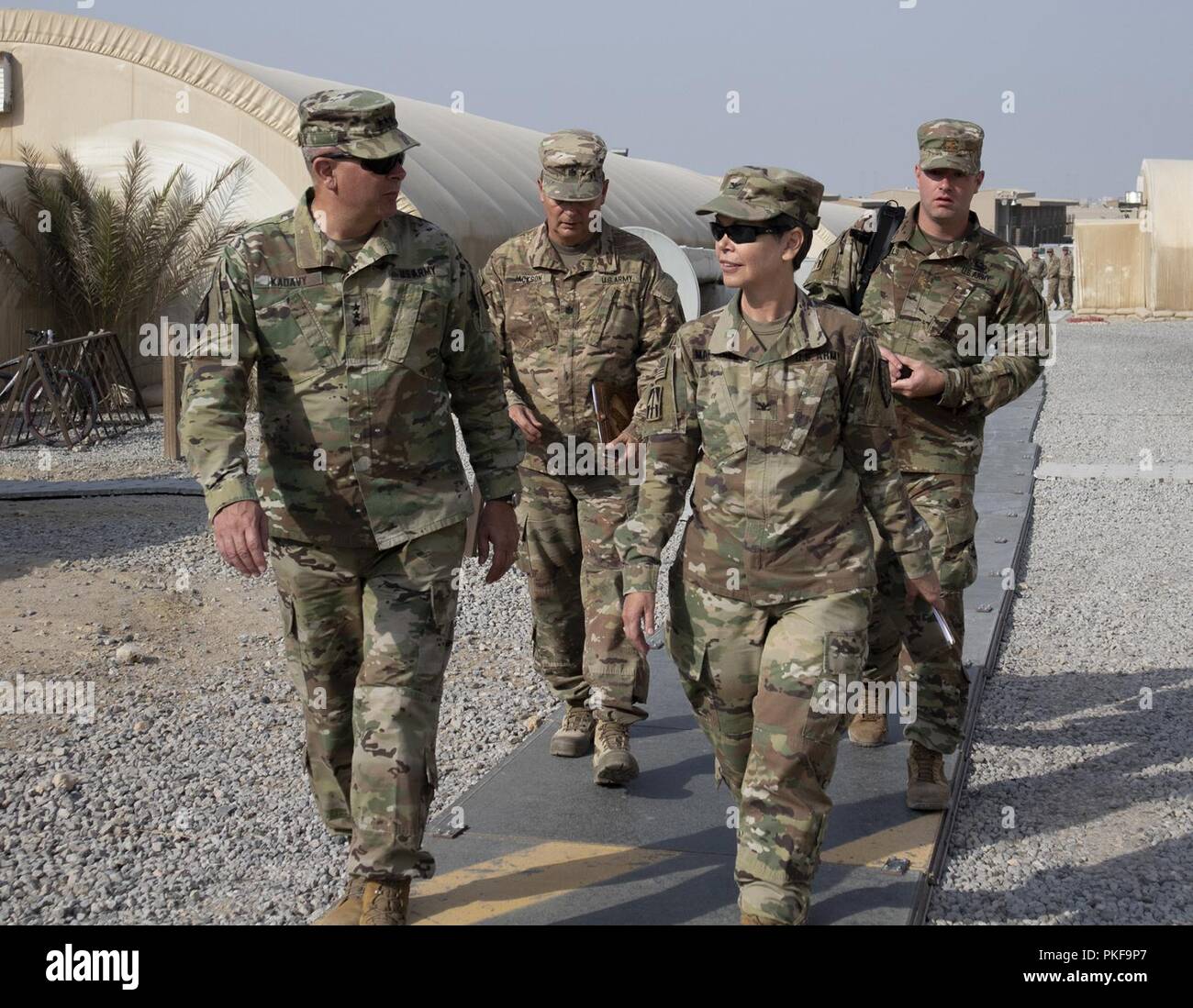38th Sustainment Brigade Commander Col. Kimberly M. Martindale leads Lt ...