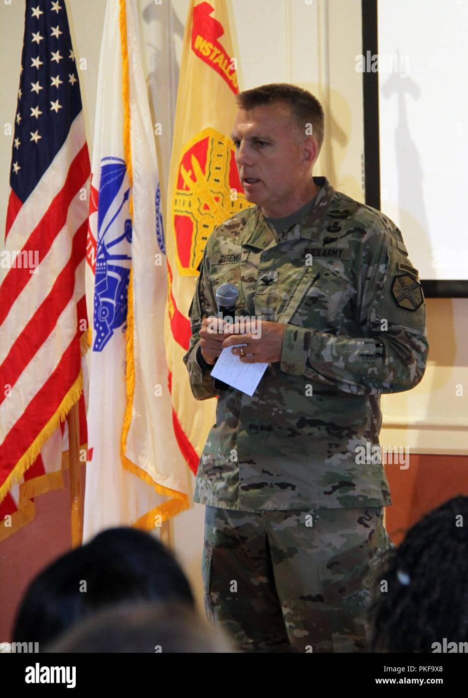 U.S. Army Garrison Fort Hamilton commander Col. Andrew S. Zieseniss ...