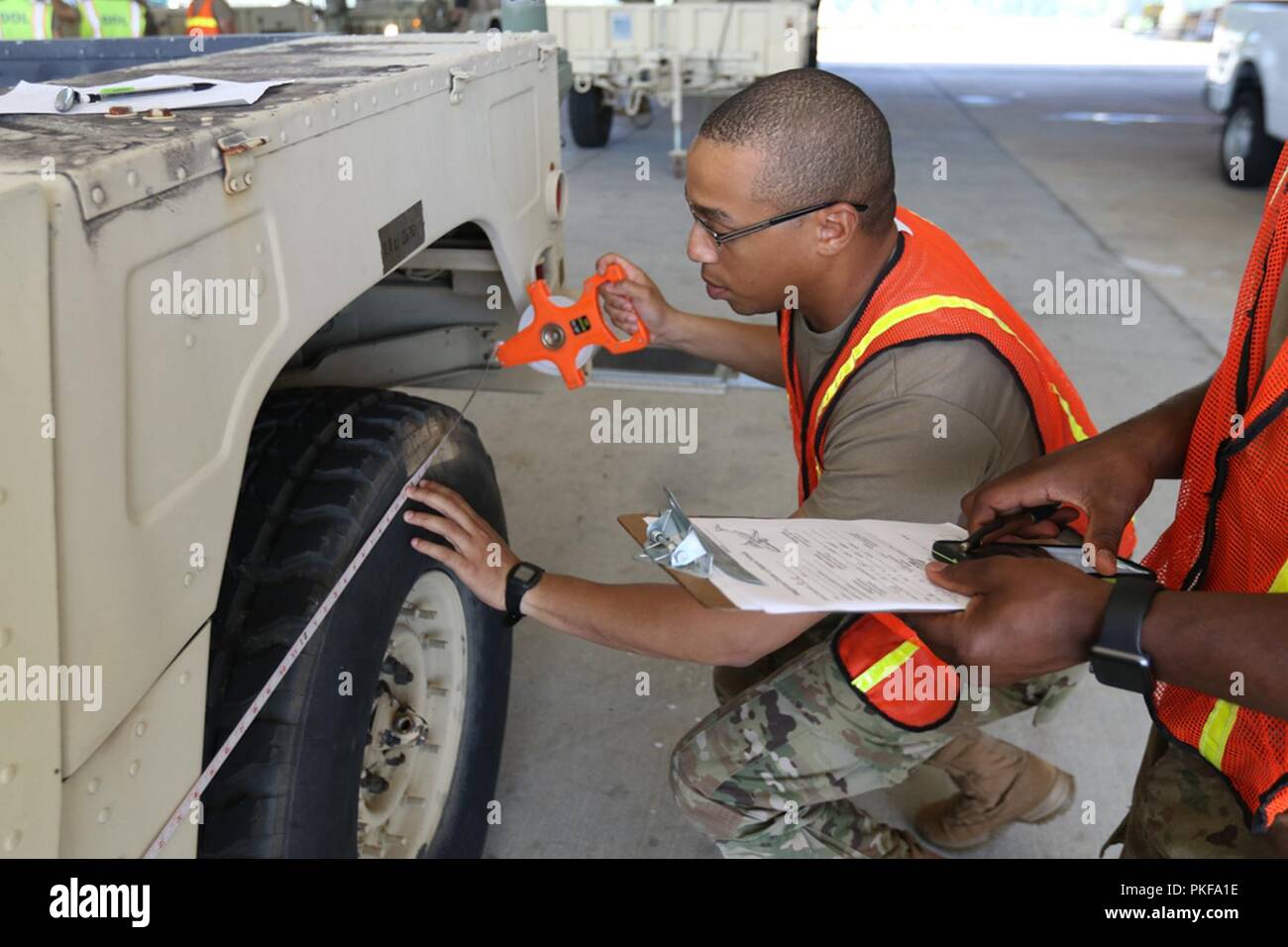Spc. Charon White, a supply clerk with the 258th Movement Control Team ...