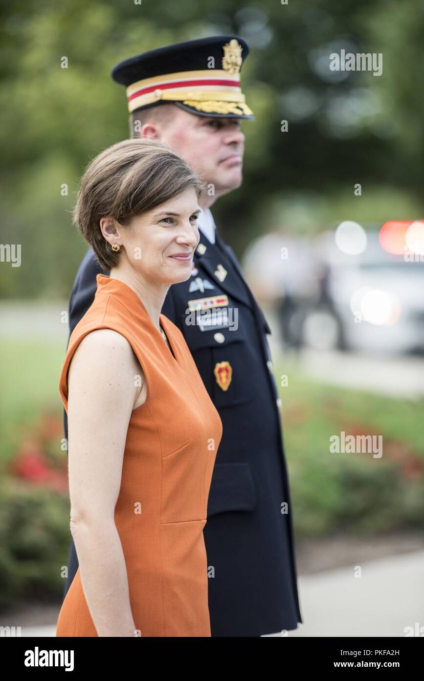Katharine Kelley, superintendent, Arlington National Cemetery; and Col ...