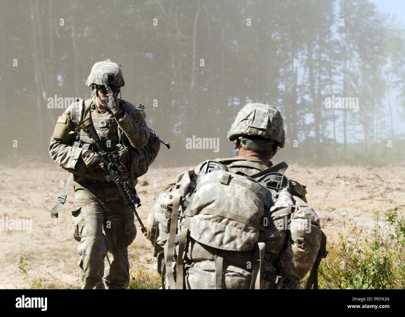 Camp grayling joint maneuver training center hi-res stock photography ...
