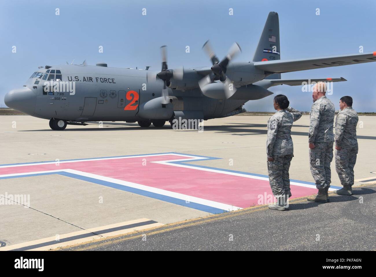 Brig. Gen. Matthew Davis, 14th Air Force vice commander, Col. Michael ...