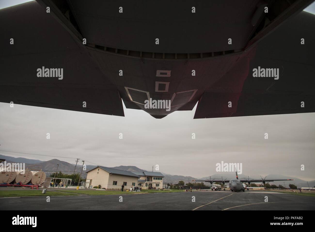 MAFFS 6, a modular airborne firefighting system equipped C-130J ...