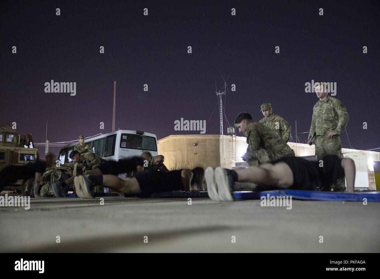 U.S. Soldiers with Bandit Troop, 3rd Cavalry Regiment, conduct the push ...