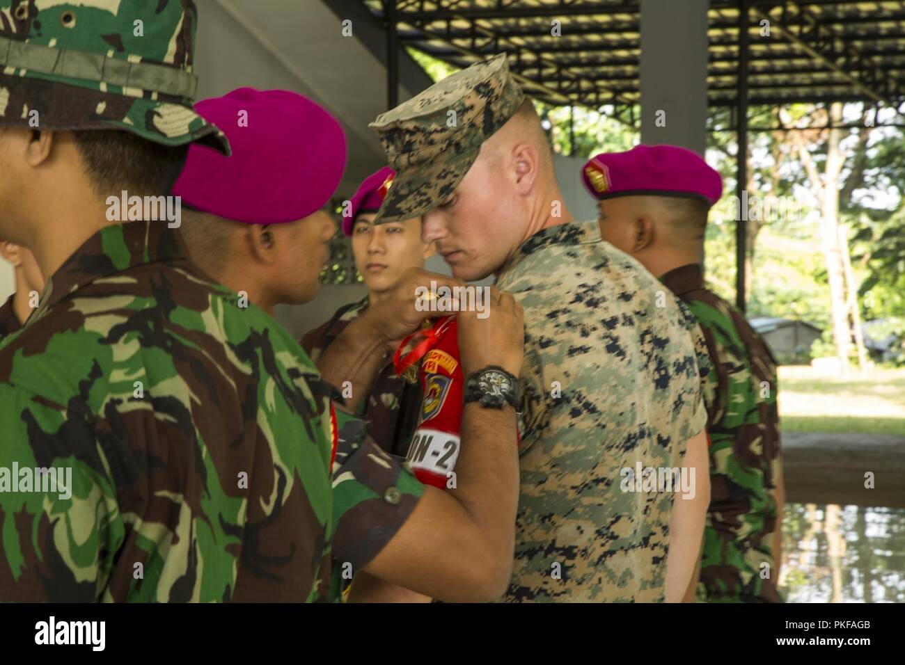 U.S. Marine 1st Lt. Conor Goepel, platoon commander, Kilo Company, 3rd ...