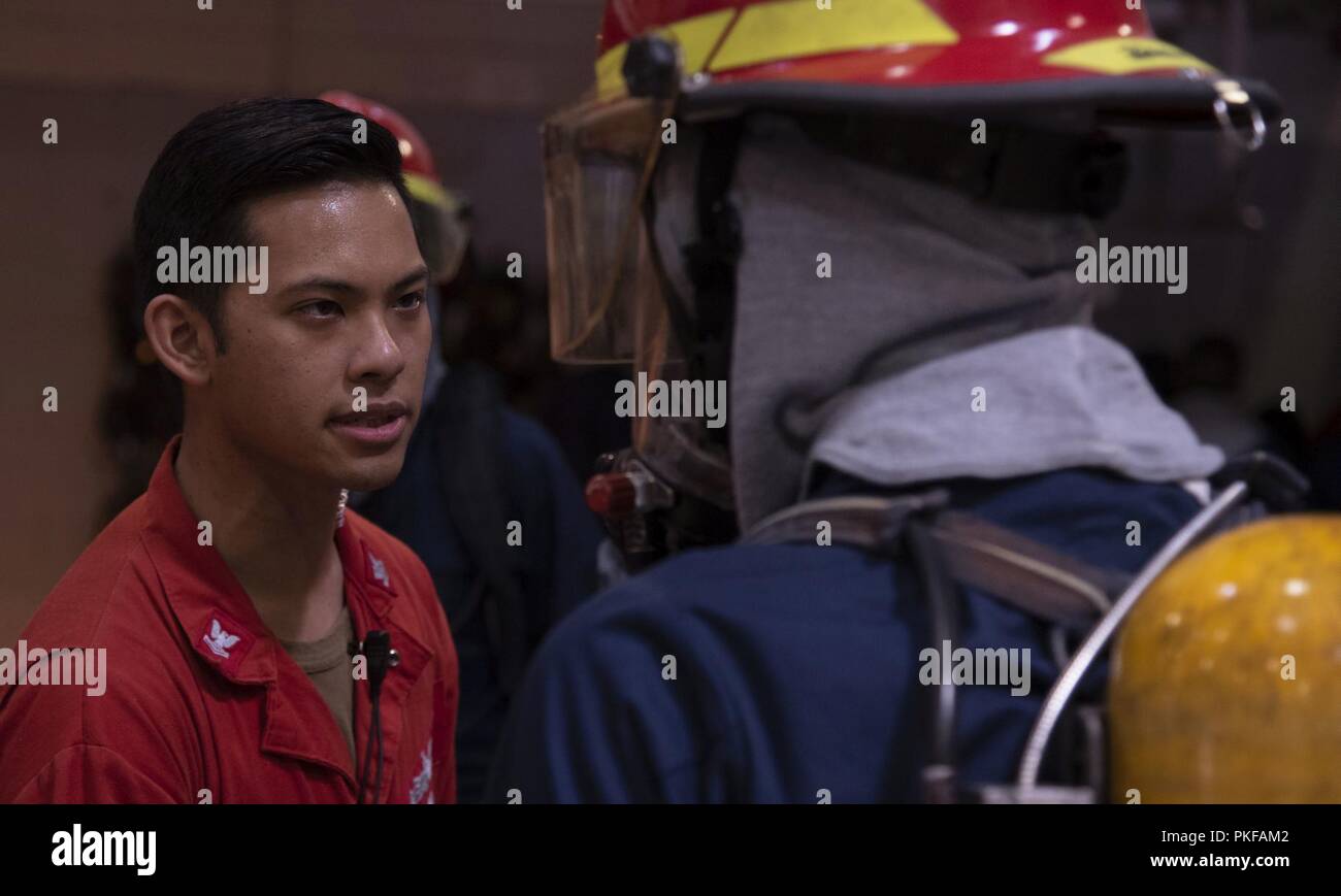 GREAT LAKES, Ill. (Aug. 8, 2018) Fire Controlman 2nd Class Montre ...