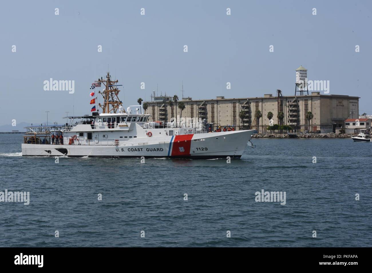 The Coast Guard Cutter Forrest Rednour arrives in San Pedro, California ...