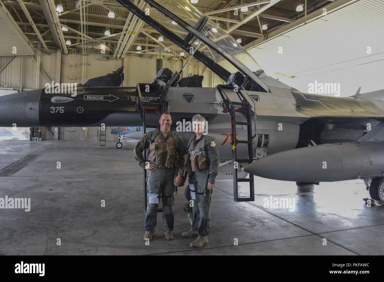 The Honorable Heather A. Wilson, the Secretary of the Air Force, poses ...