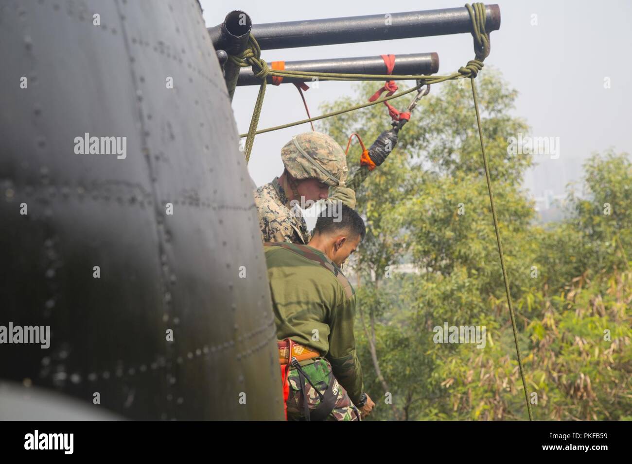 U.S. Marine Lance Cpl. Luke Verhoef with Kilo Company, 3rd Battalion ...