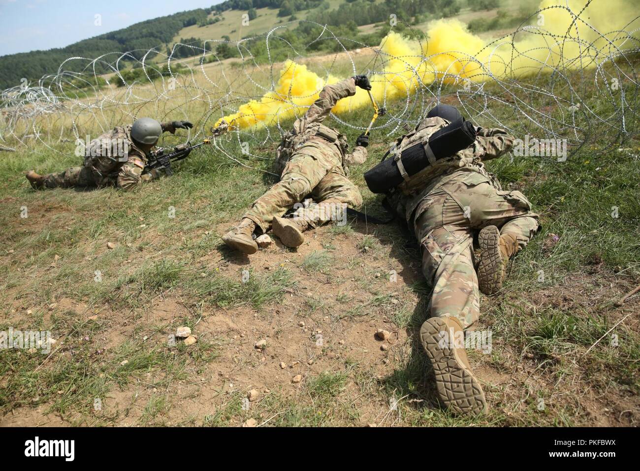 Soldiers assigned to 1st Platoon, Alpha Company, 1st Battalion, 4th ...