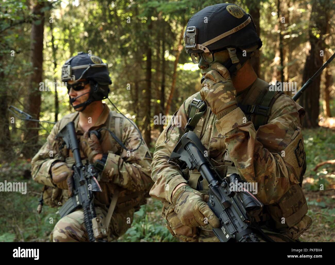 Cadet Nathaniel Mason coordinates the breaching of obstacles as part of ...