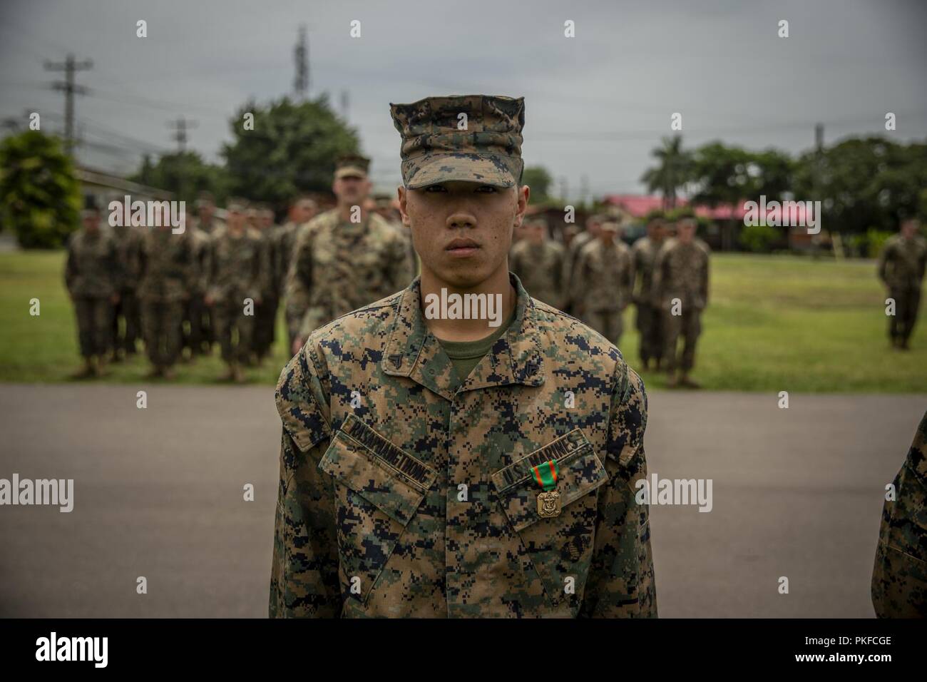 U.S. Marine Cpl. Laurence Rasaphangthong, a flight line mechanic with ...