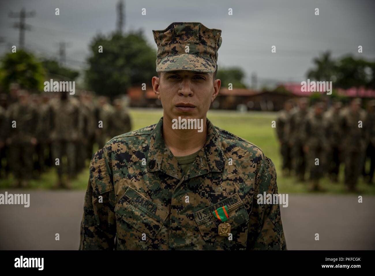 U.S. Marine Staff Sgt. Immanuel Garcia, the Heavy Equipment SNCOIC with ...