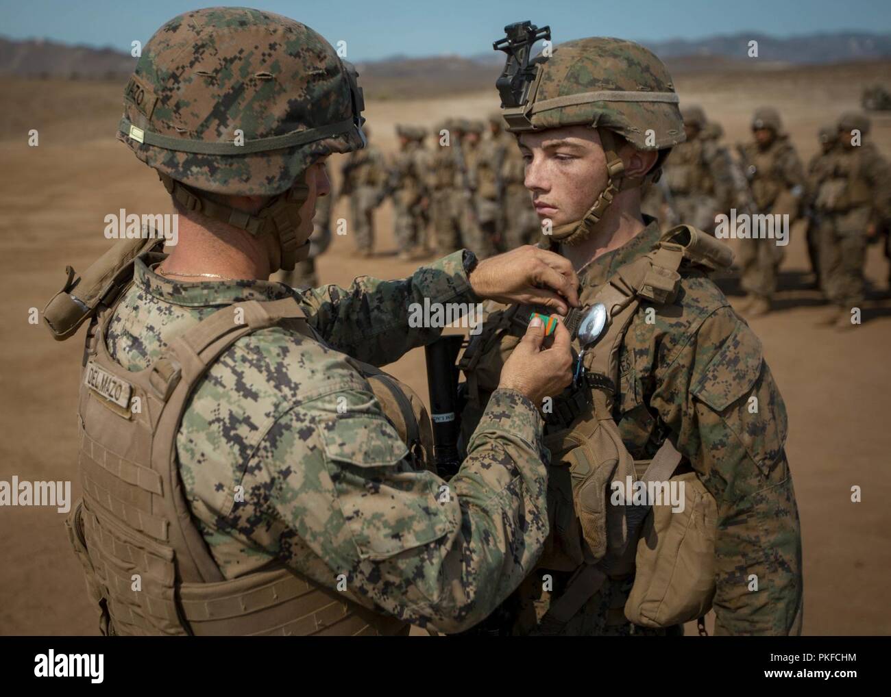 U.S. Marine Corps Cpl. Jeff McFall, a field direction specialist with ...