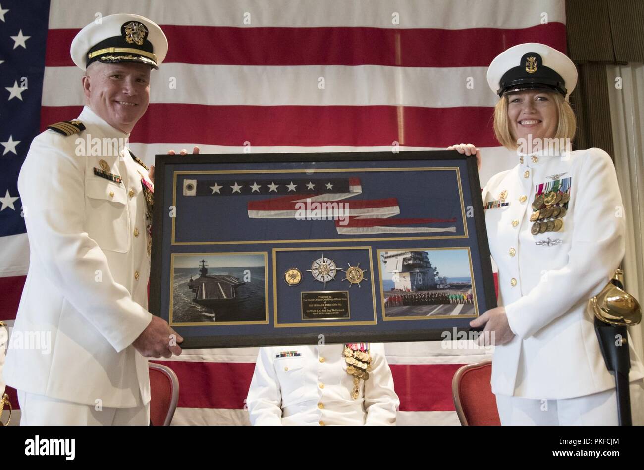 NORFOLK, Va. (Aug. 10, 2018) Capt. Richard McCormack, USS Gerald R ...