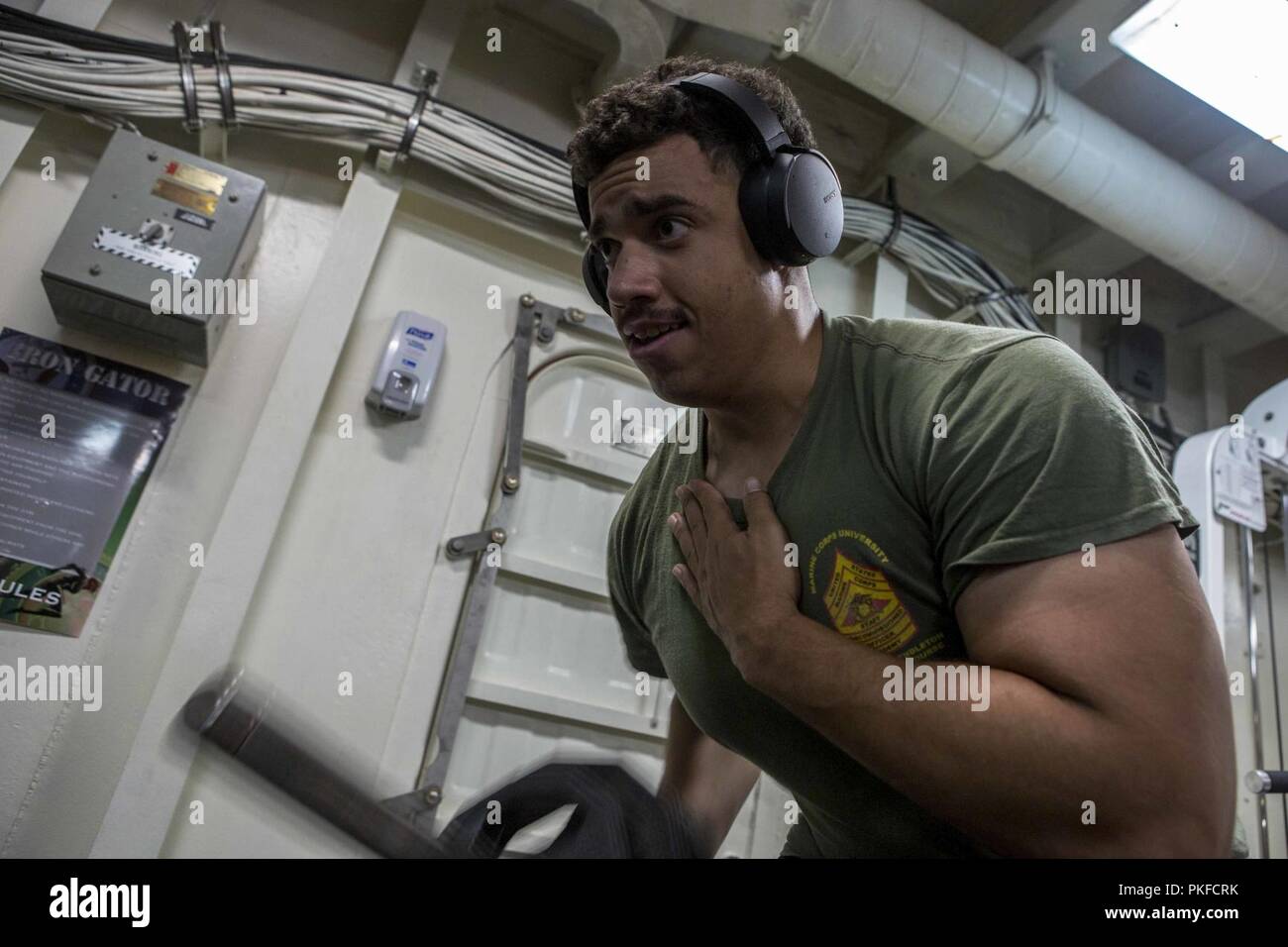 PACIFIC OCEAN – U.S. Marine Sgt. Raymond Perry, a chemical, biological ...
