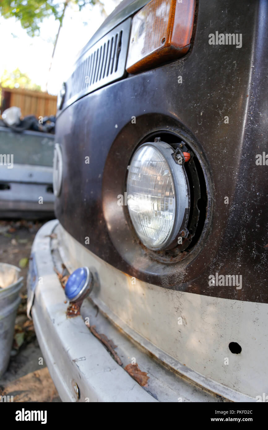 Front light on a Volkswagen van Stock Photo - Alamy