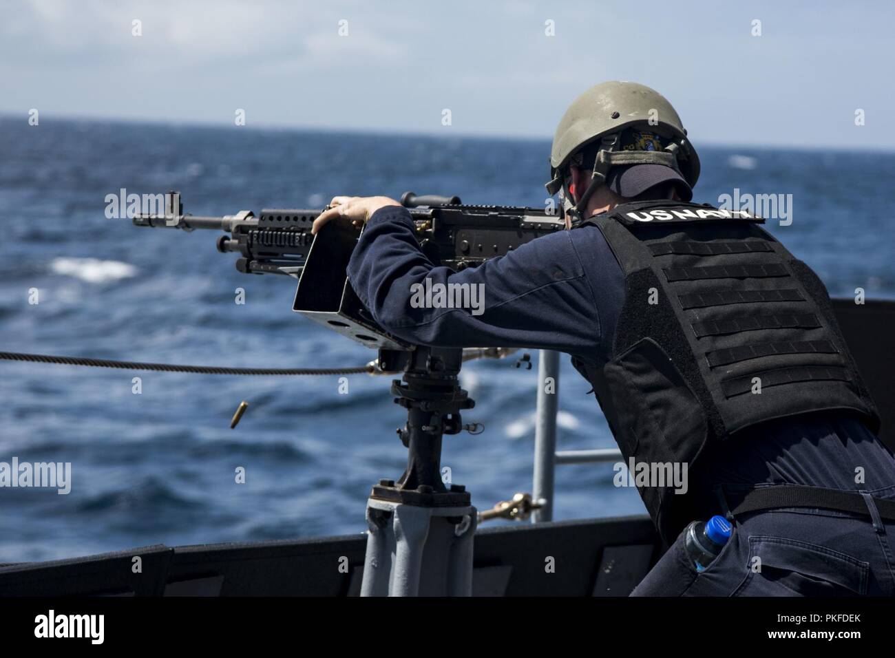 OCEAN (Aug. 02, 2018) Fire Controlman 2nd Class Dylan Munn, from Sioux ...