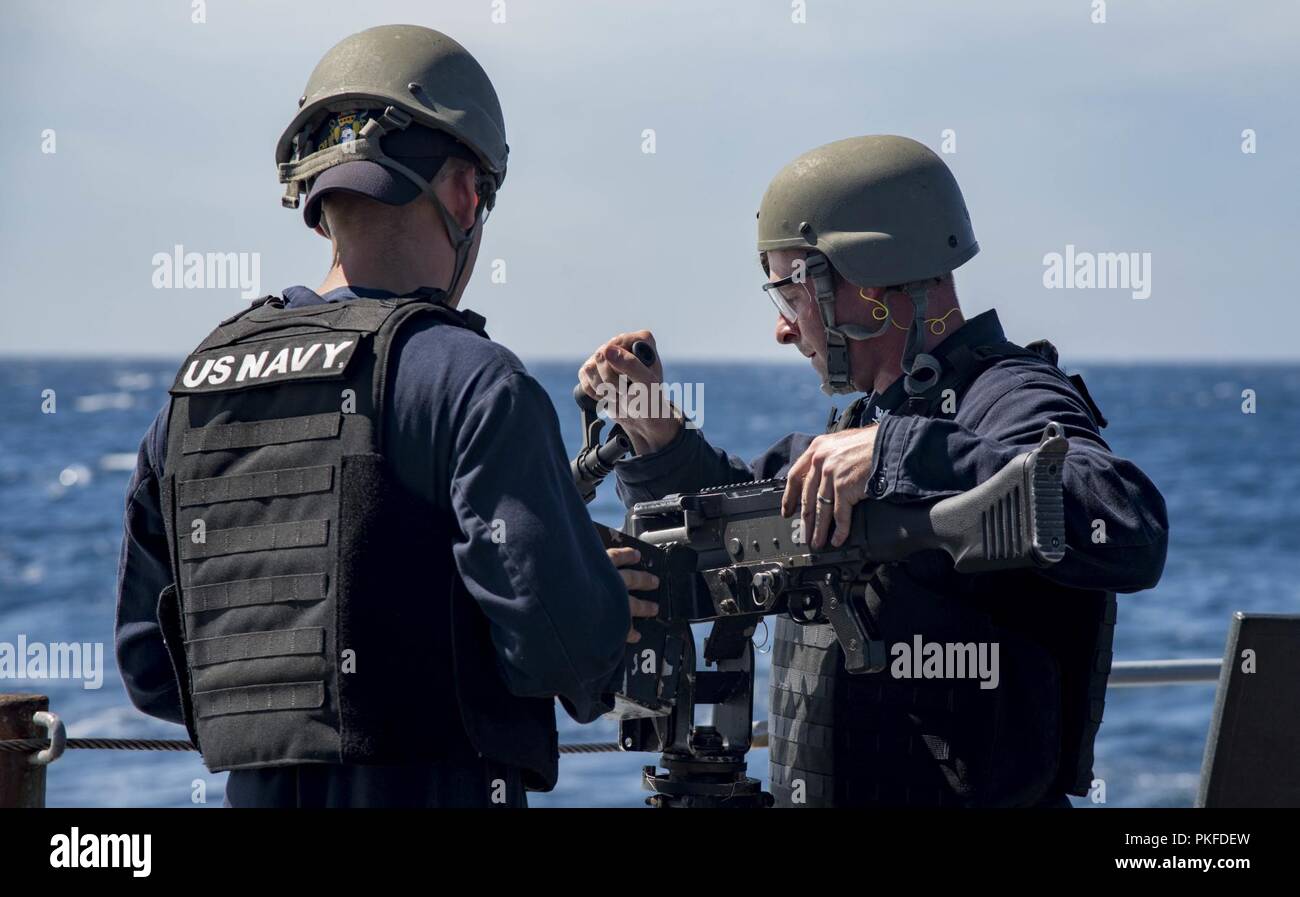 OCEAN (Aug. 02, 2018) Fire Controlman 2nd Class Dylan Munn, from Sioux ...