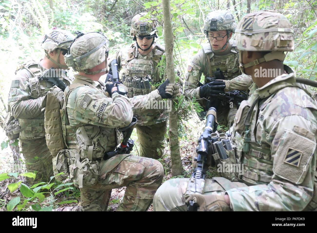 Soldiers of A Co, 3rd Battalion, 15th Infantry Regiment, 2nd Armored ...