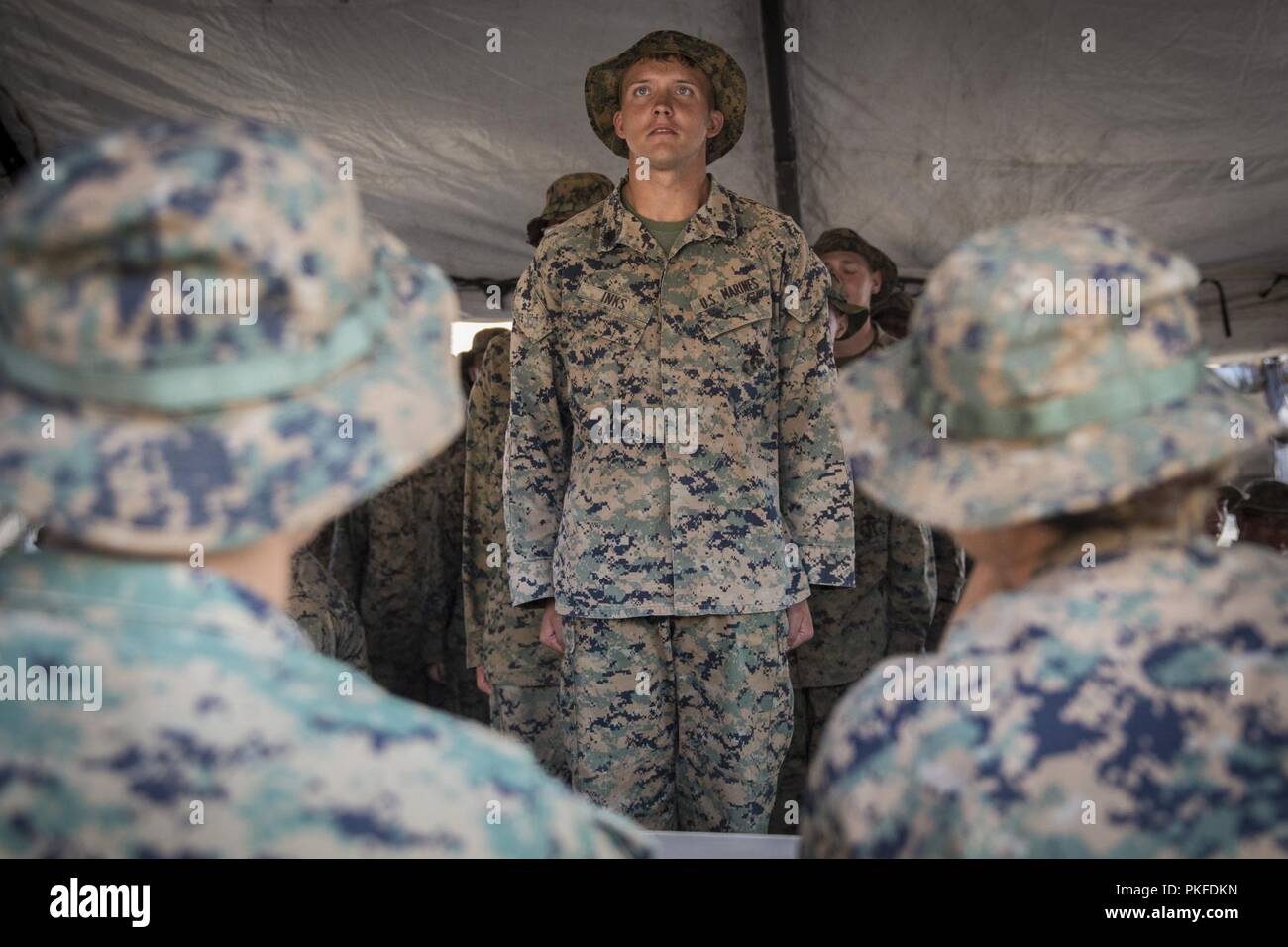 U.S. Marine Corps Sgt. Steve Inks, a combat engineer with Combat ...