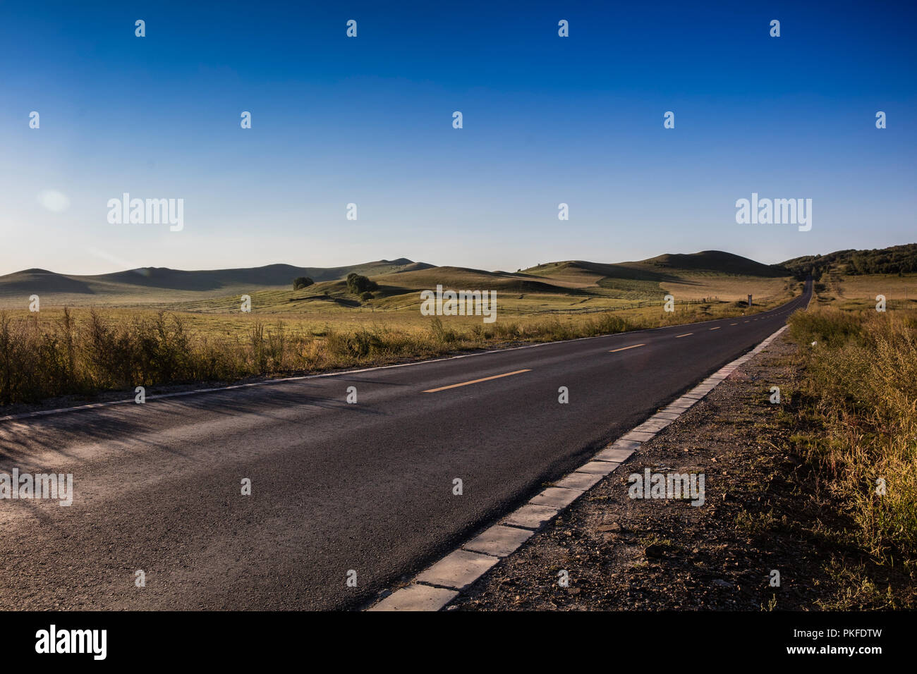 Hebei bashang grassland scenery Stock Photo - Alamy